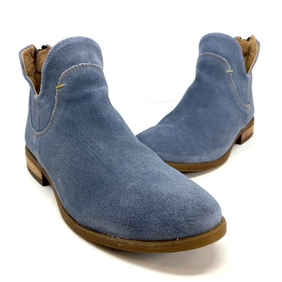 Børn | Shoes | Born Boots Womens 65 Arula Blue Suede Leather Ankle ...